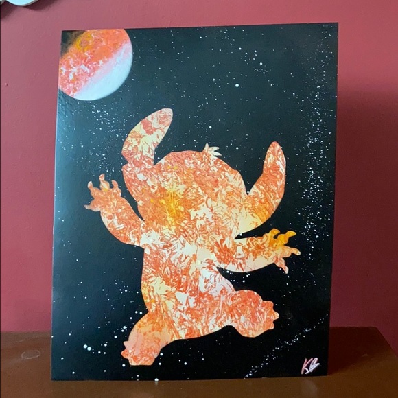 Wall Decor | Spray Paint Art Stitch | Poshmark